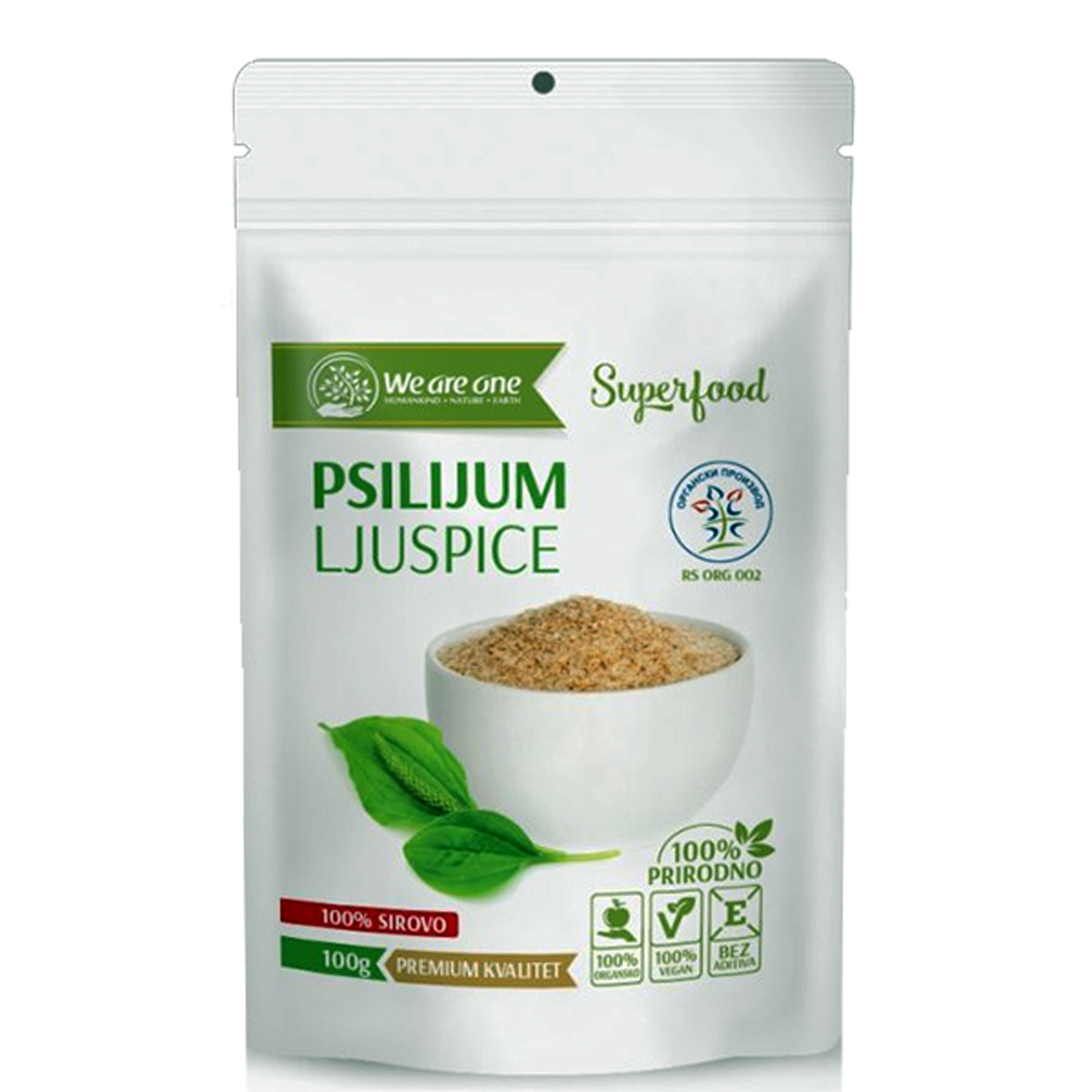 Organski psilium 100g 1111111111142 | Naturehub - prodavnica prirode