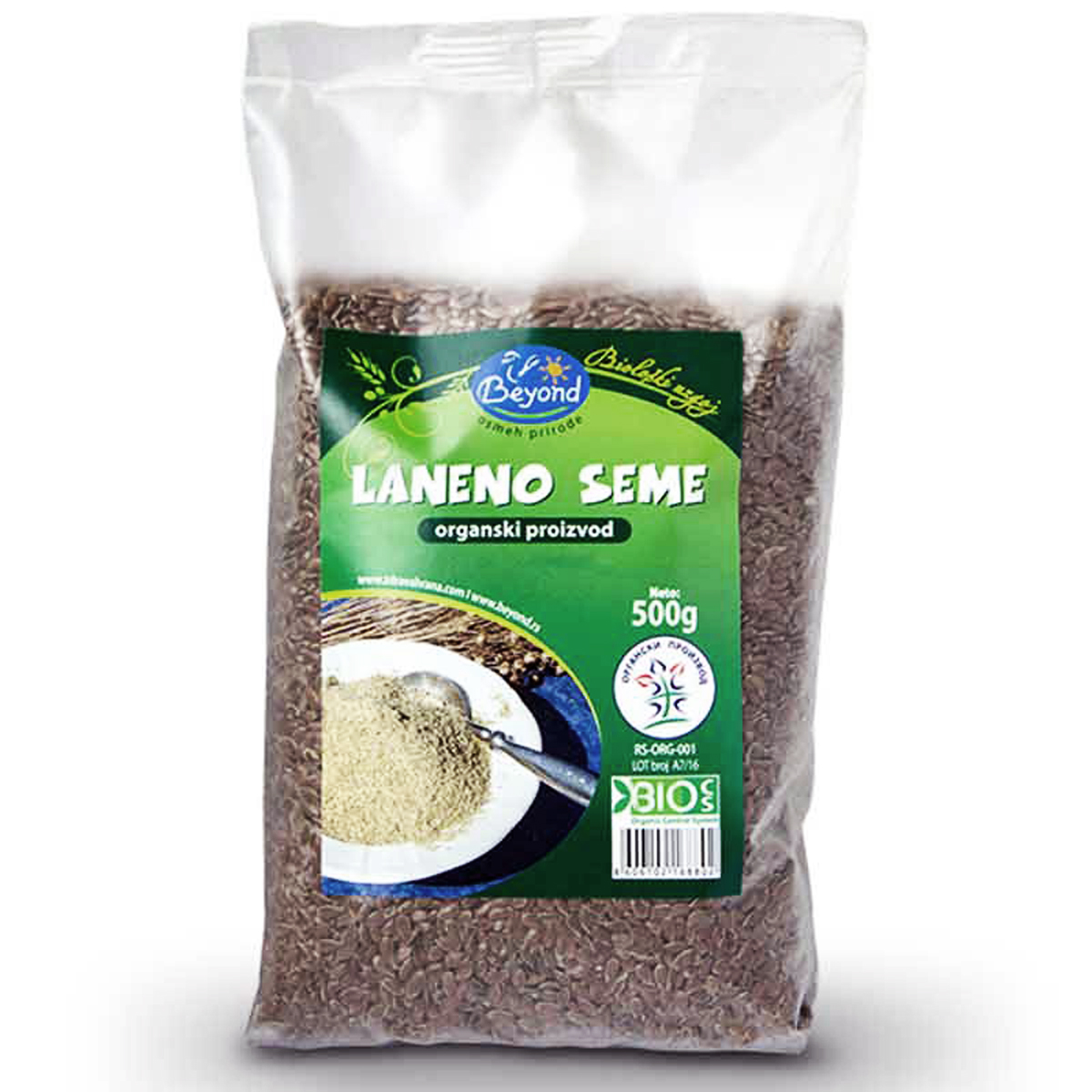 Organsko laneno seme, 500g 1111111111266 | Naturehub - prodavnica prirode