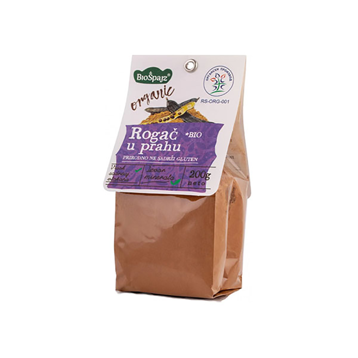 Rogač u prahu organski Biošpajz 200g 1111111112125 | Naturehub - prodavnica prirode