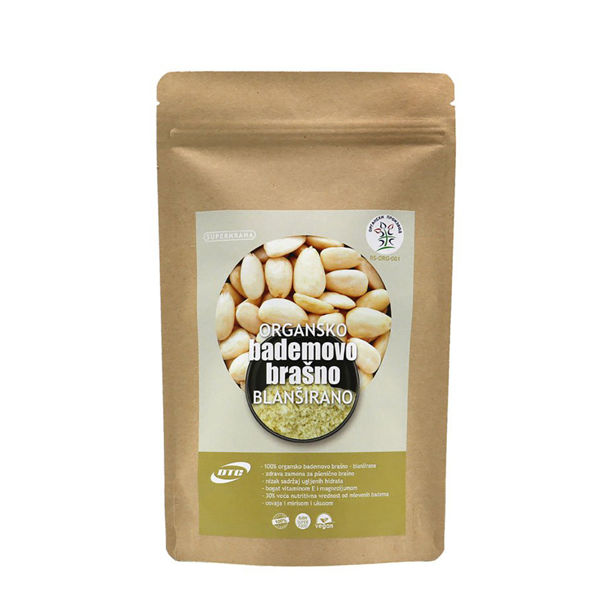 Organsko bademovo blanširano brašno dtc, 200g 8606108318706 | Naturehub - prodavnica prirode