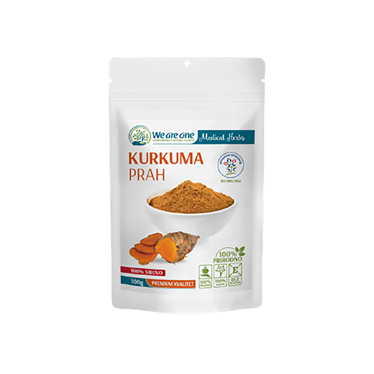 Kurkuma u prahu wao, 100g 8606108943618 | Naturehub - prodavnica prirode