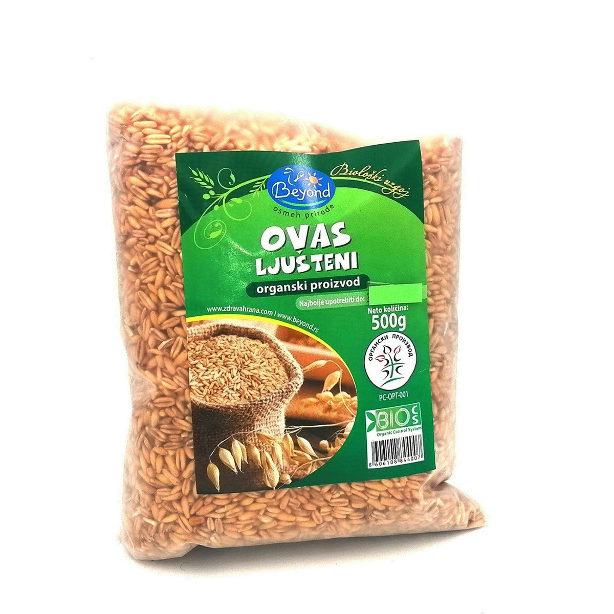 Ovas oljušteni organski Beyond 500g 1111111112052 | Naturehub - prodavnica prirode